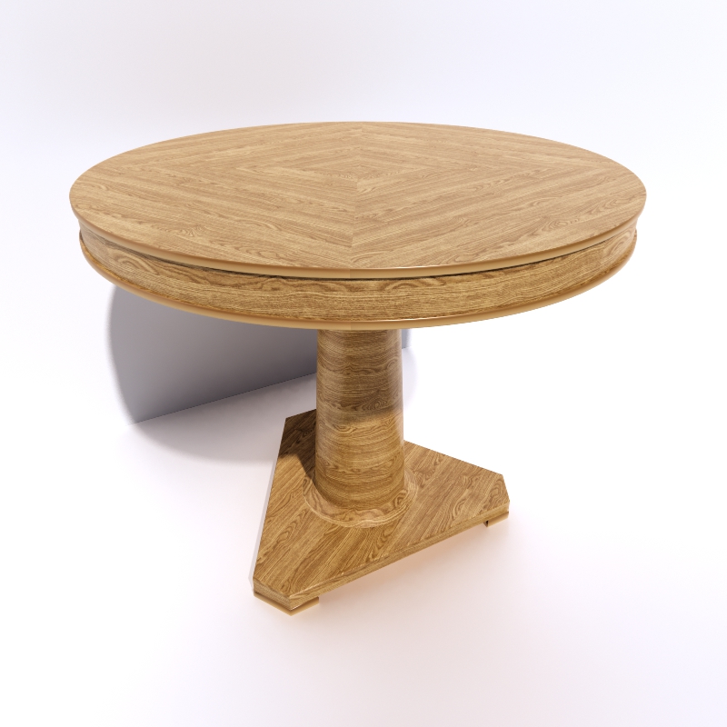 Table Round 900 free 3D model - .gsm .obj .3ds .max #1353ec3b