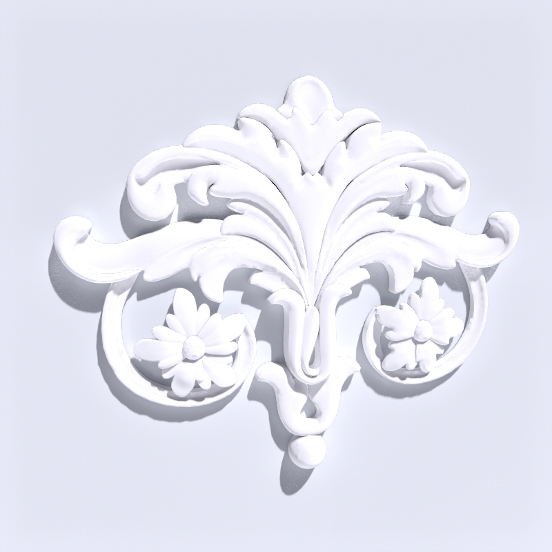 "Center Ornamental Composition " - Molding's Set Free 3D Models Category