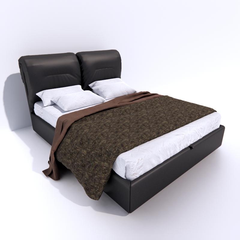 Sonberry Etnica Bed free 3D model — Beds, Nightstands, Bedside Tables ...